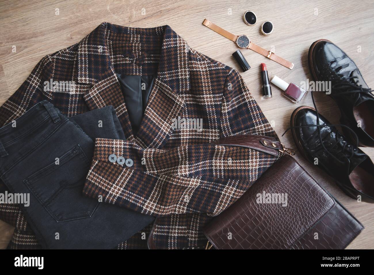 Ladies clothes top view hi-res stock photography and images - Alamy