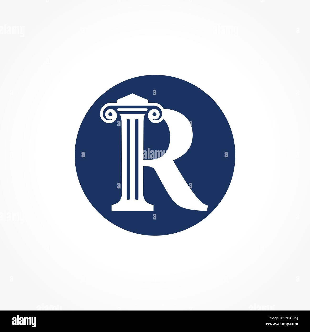 Attorney & Law Letter R Logo With Creative Modern Circle Vector ...