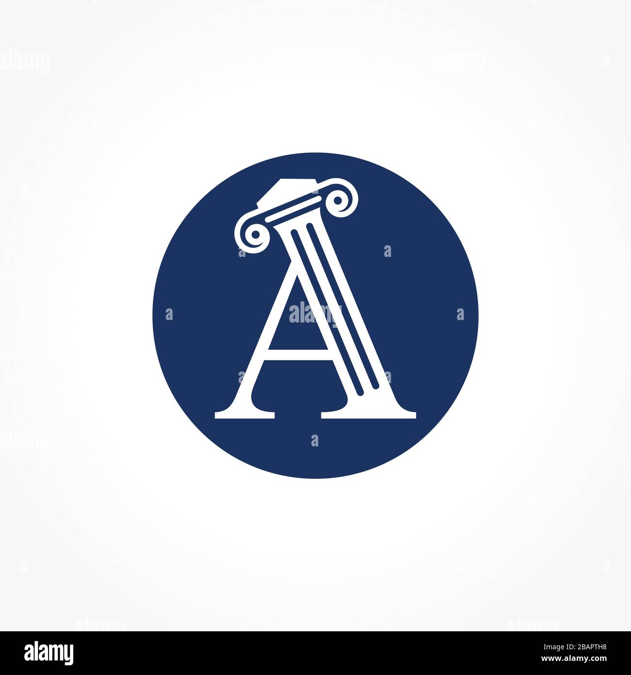 Attorney & Law Letter A Logo With Creative Modern Circle Vector ...