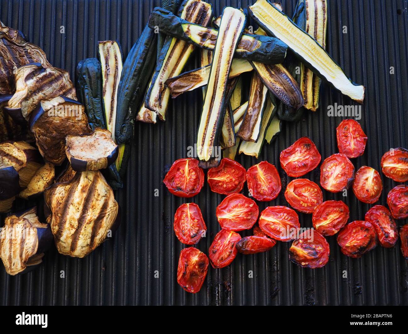 Organic mixed vegetables cooked on the plate, Italy, Europe Stock Photo ...
