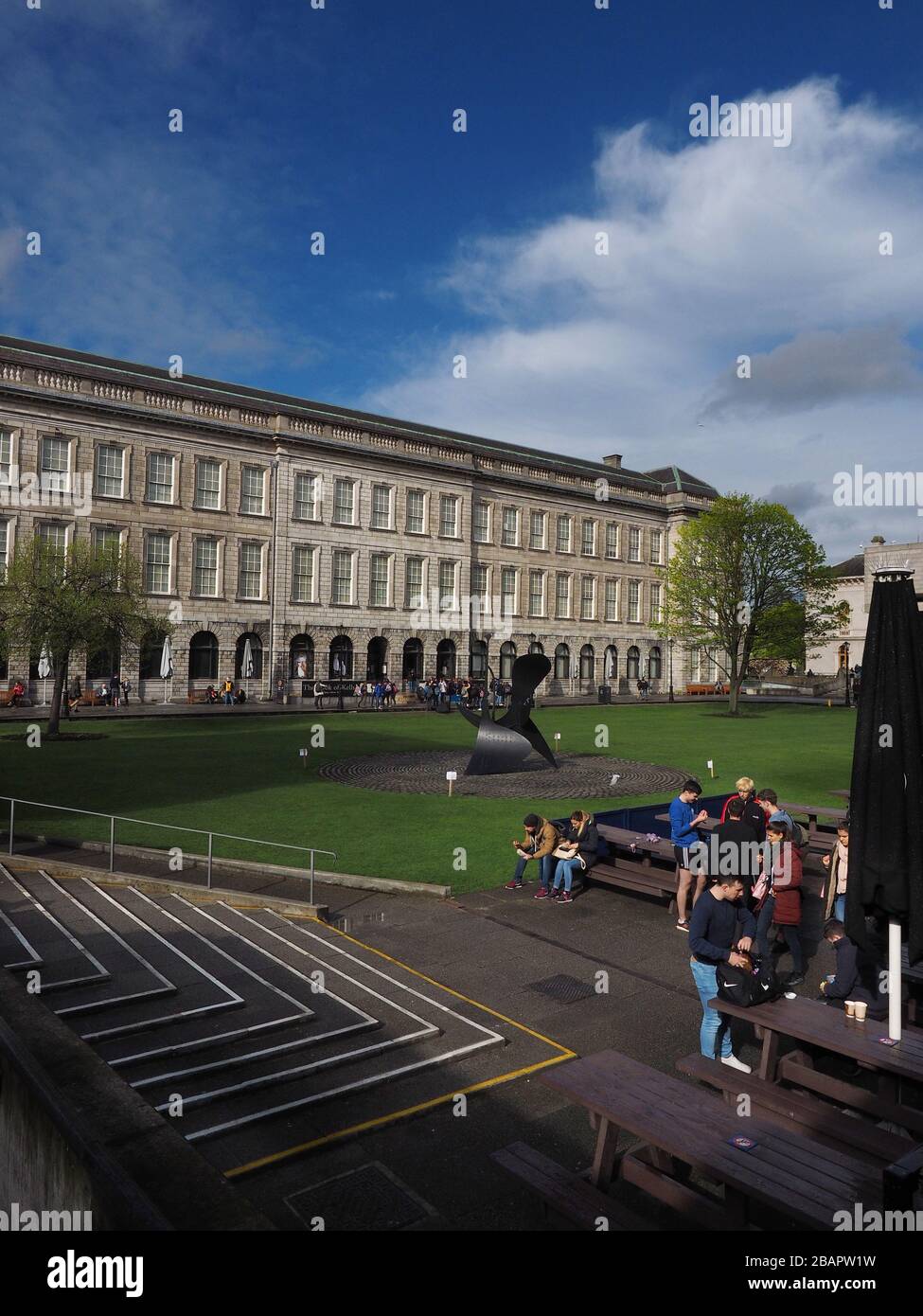 Ireland, Dublin, Trinity College, Old Library building, exterior Stock ...