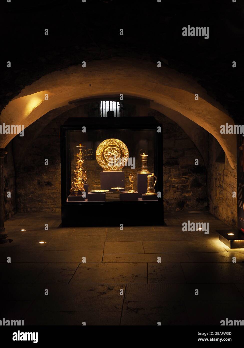 The medieval crypt of Christ Church Cathedral in Dublin, Ireland ...