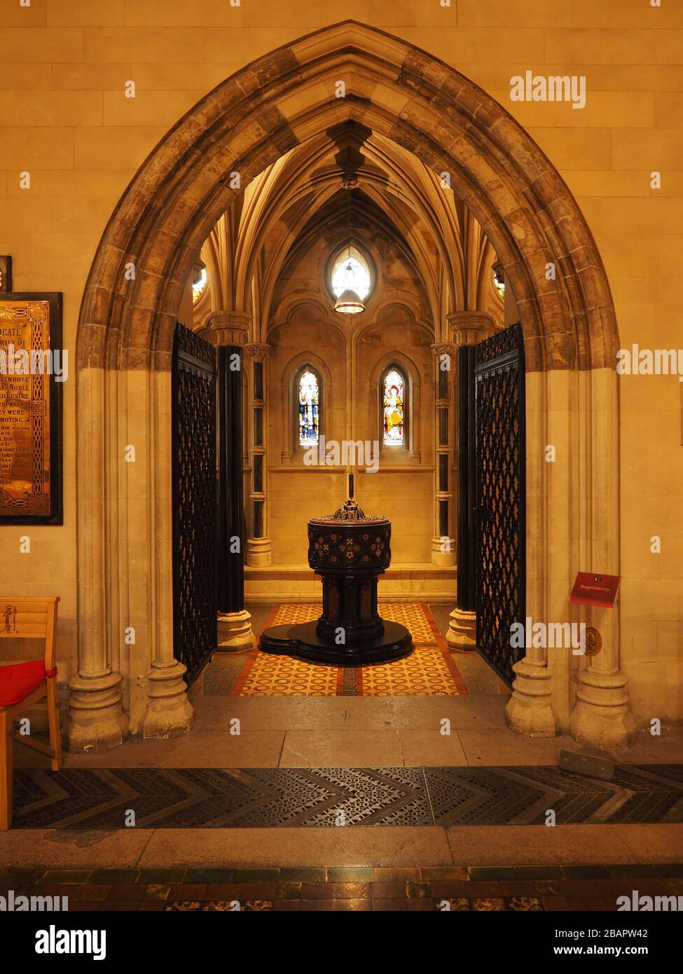 Interiors of Christ Church Cathedral in Dublin, Ireland, Republic of ...