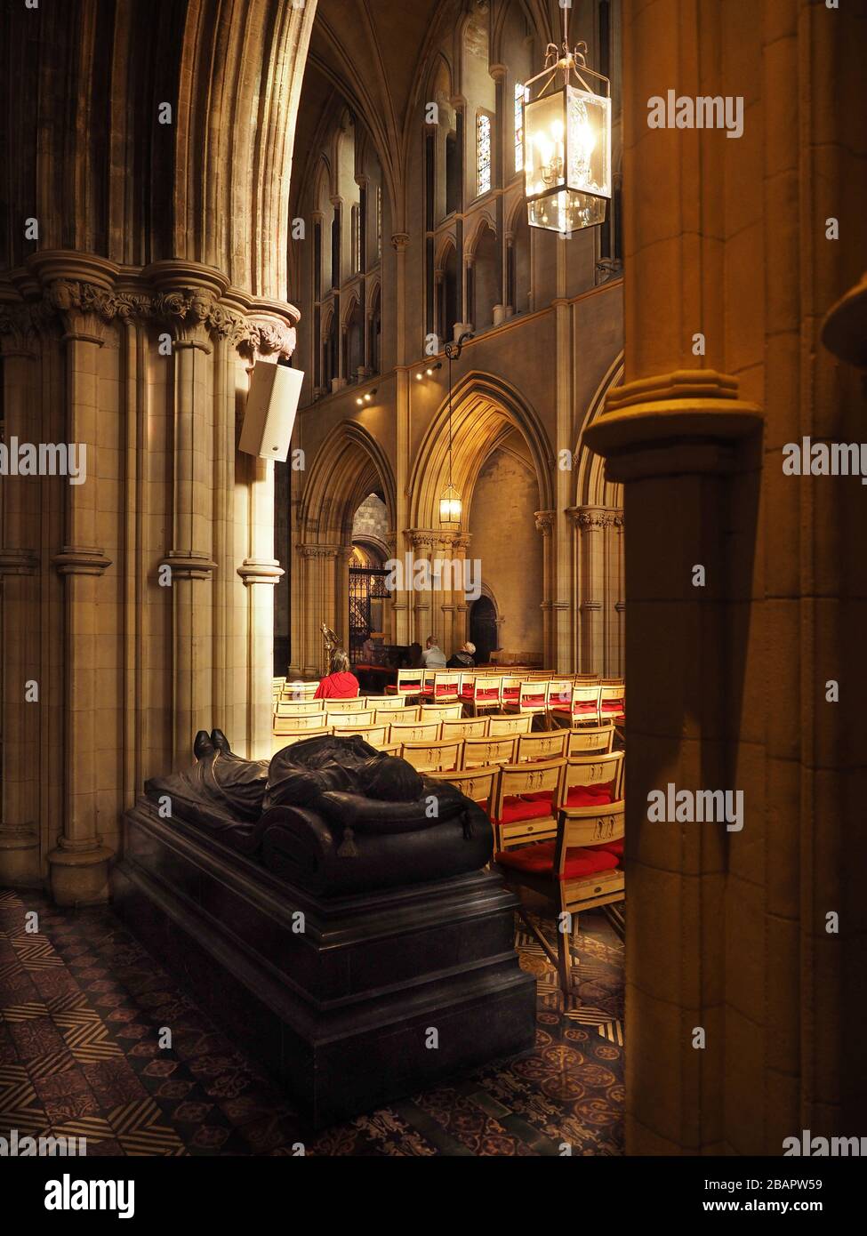 Interiors of Christ Church Cathedral in Dublin, Ireland, Republic of ...