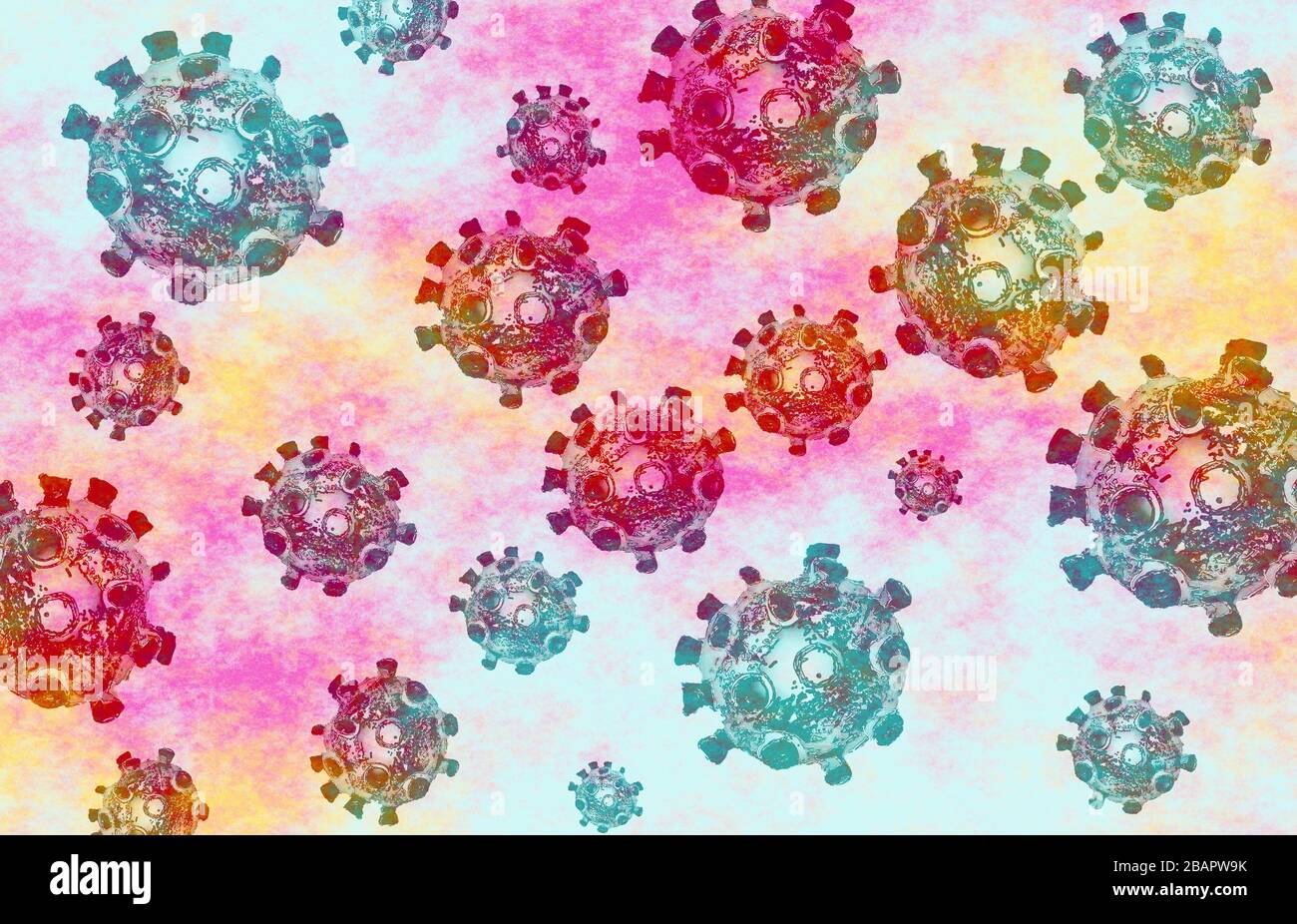 the multiplication of the virus Stock Photo - Alamy