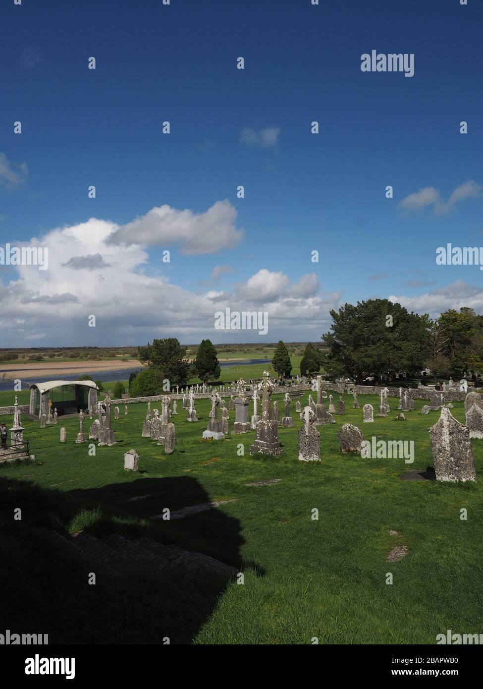 Monastery of Clonmacnoise,founded in 544, County Offaly, Republic of ...