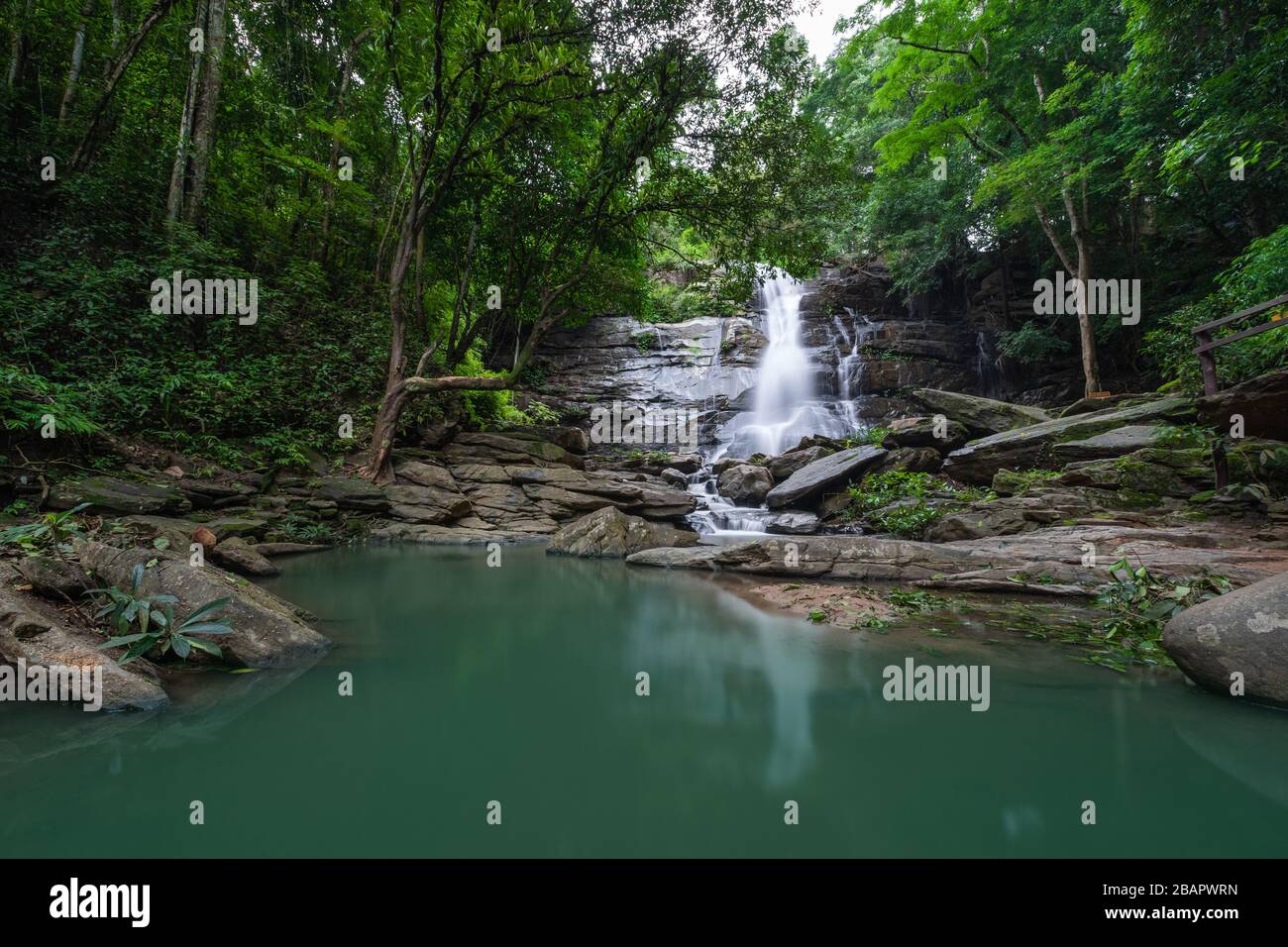 Tad Mork waterfalls north in thailand,Chiangmai,Thailand Stock Photo ...