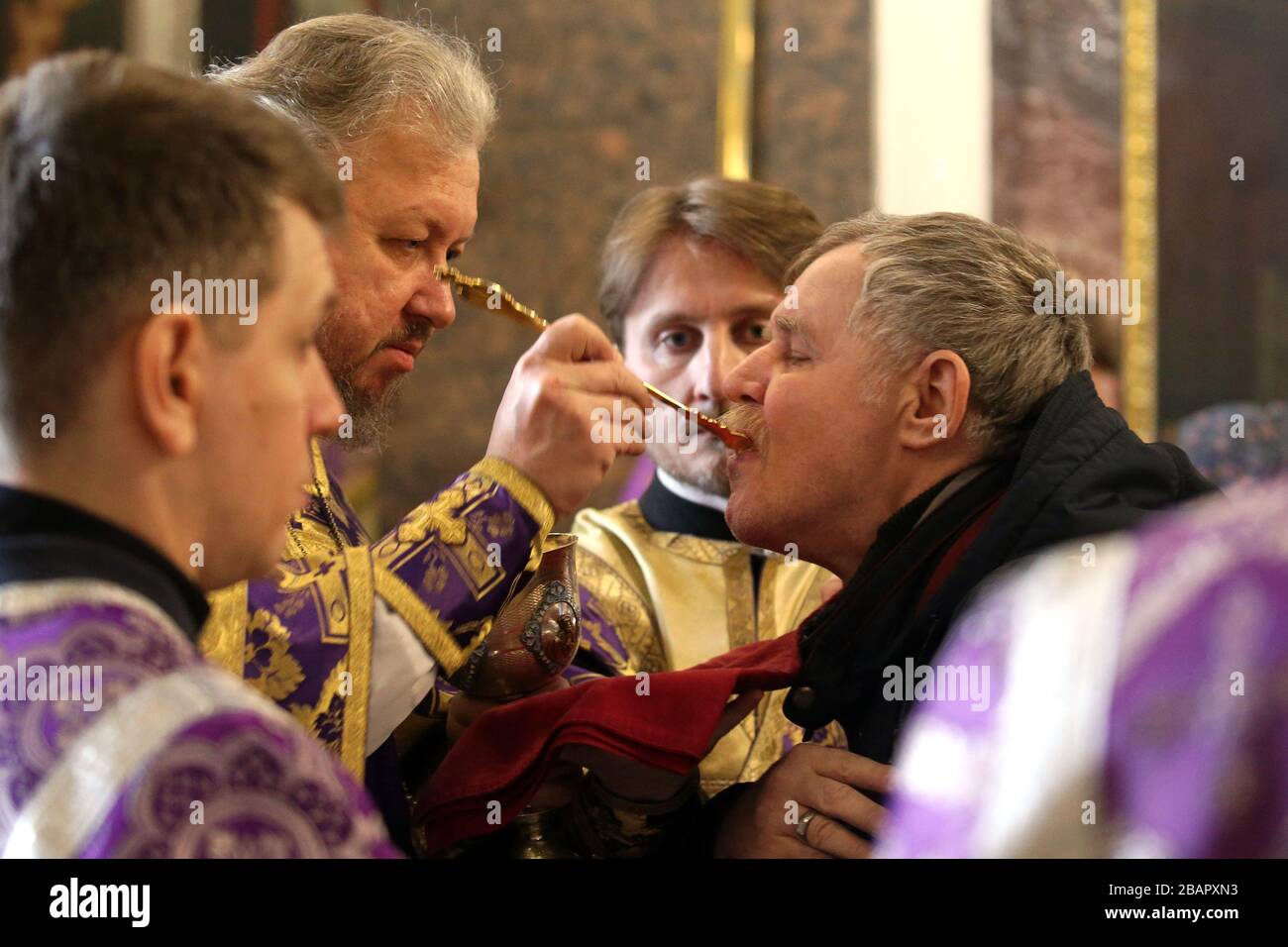 Orthodox Priest Holy Communion High Resolution Stock Photography and ...