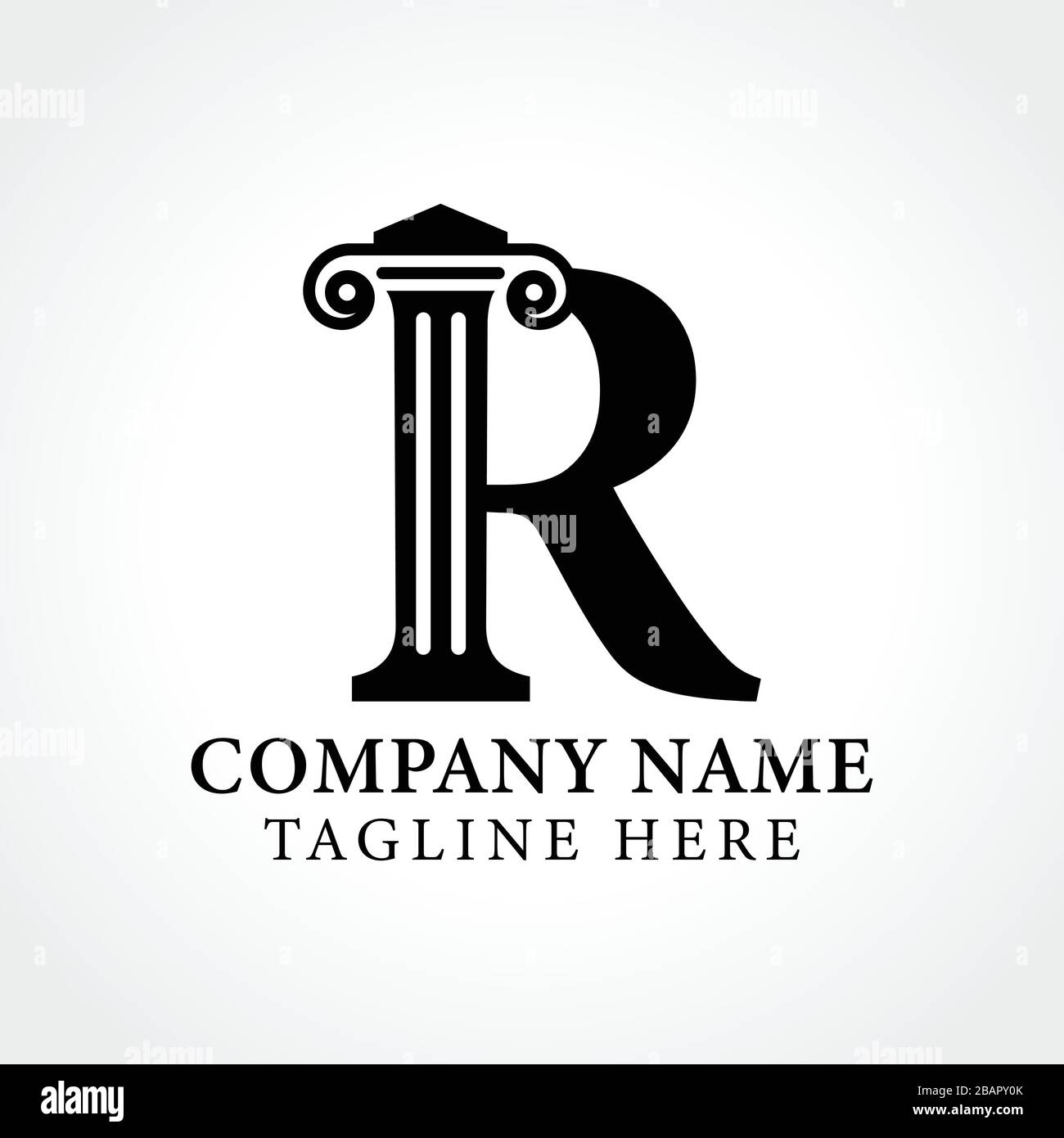 R law logo Stock Vector Images - Alamy