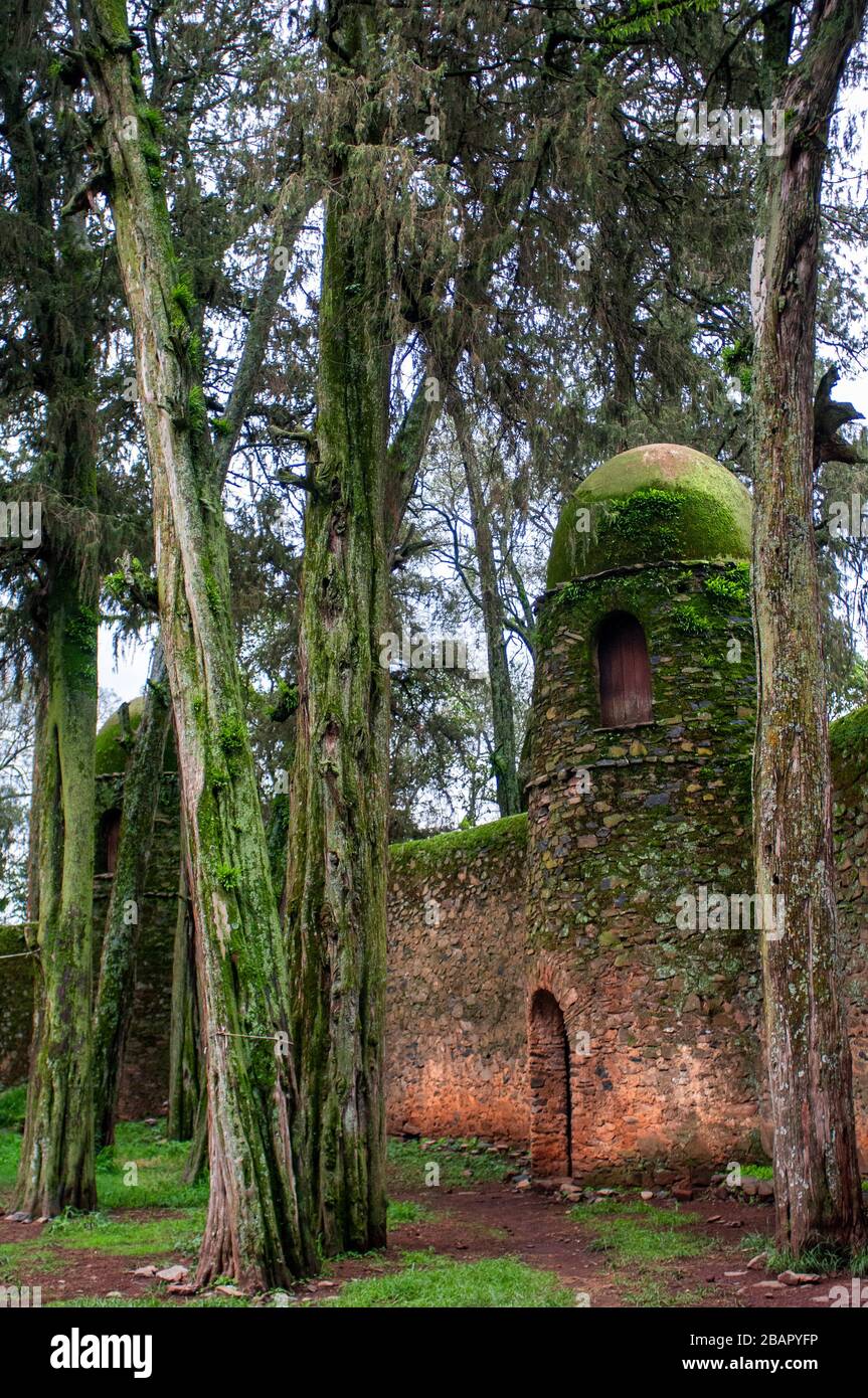 Debre Berhan Selassie church or Trinity and Mountain Light in Gondar ...