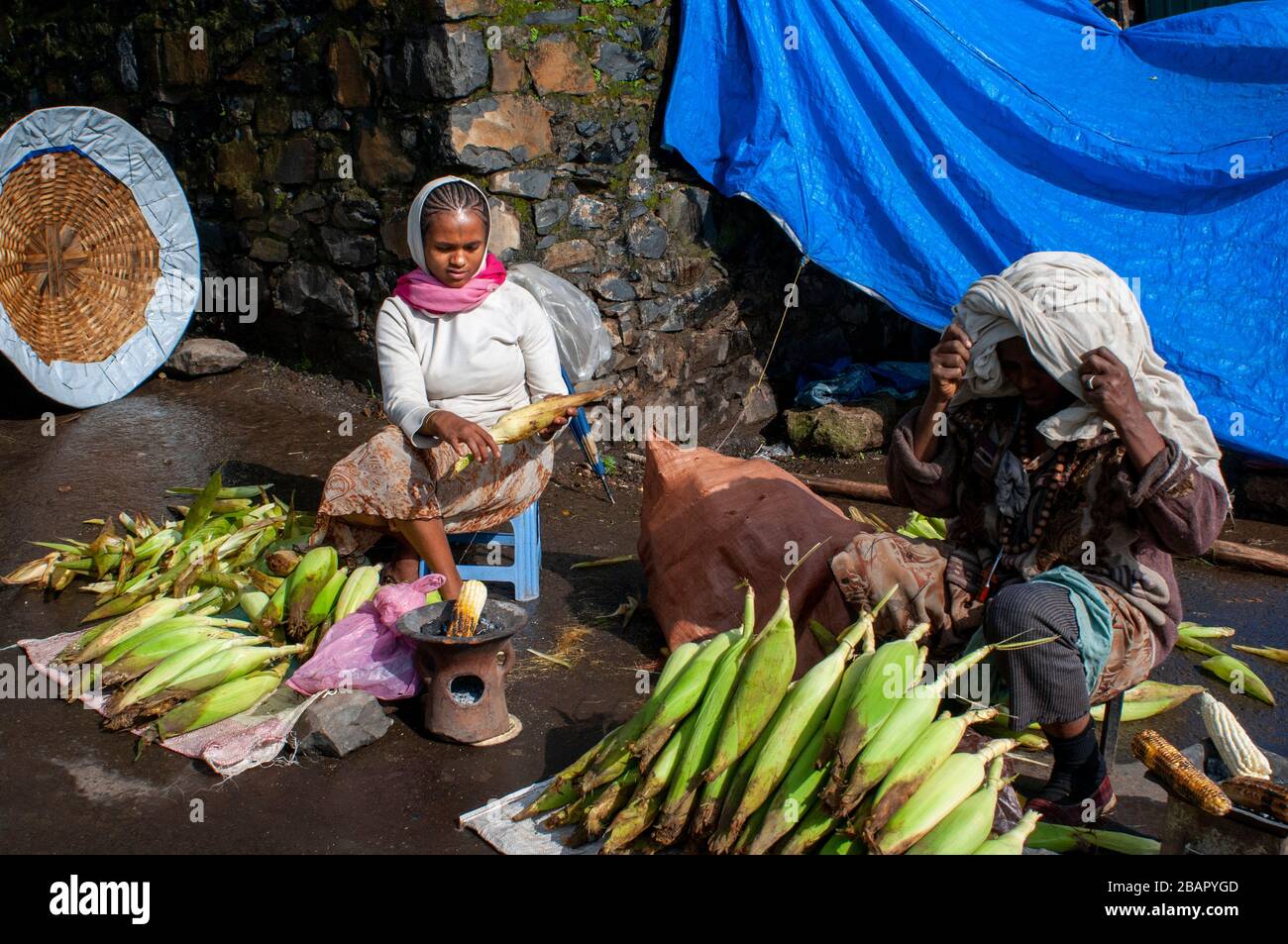 Ethiopian street market hi-res stock photography and images - Alamy