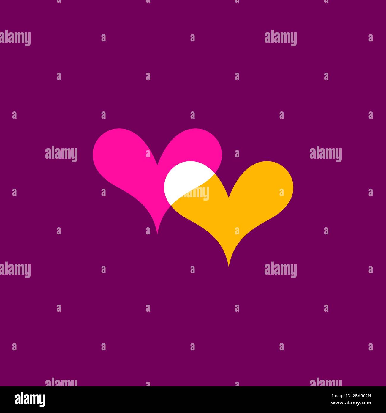 Heart sweet day logo Stock Vector Images - Alamy