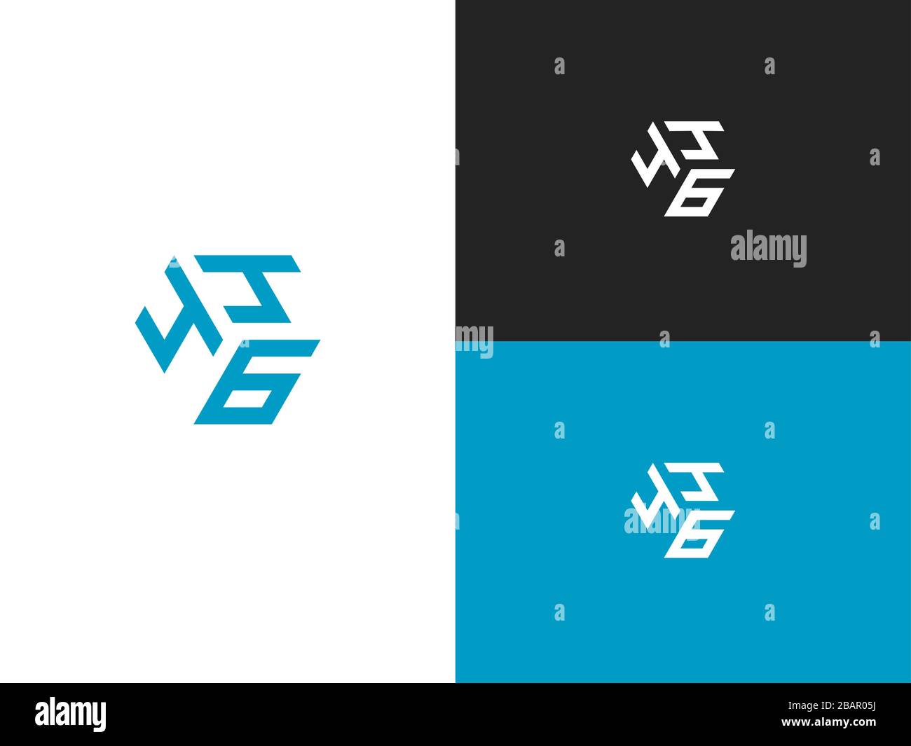 Number combination icon logo hi-res stock photography and images - Alamy