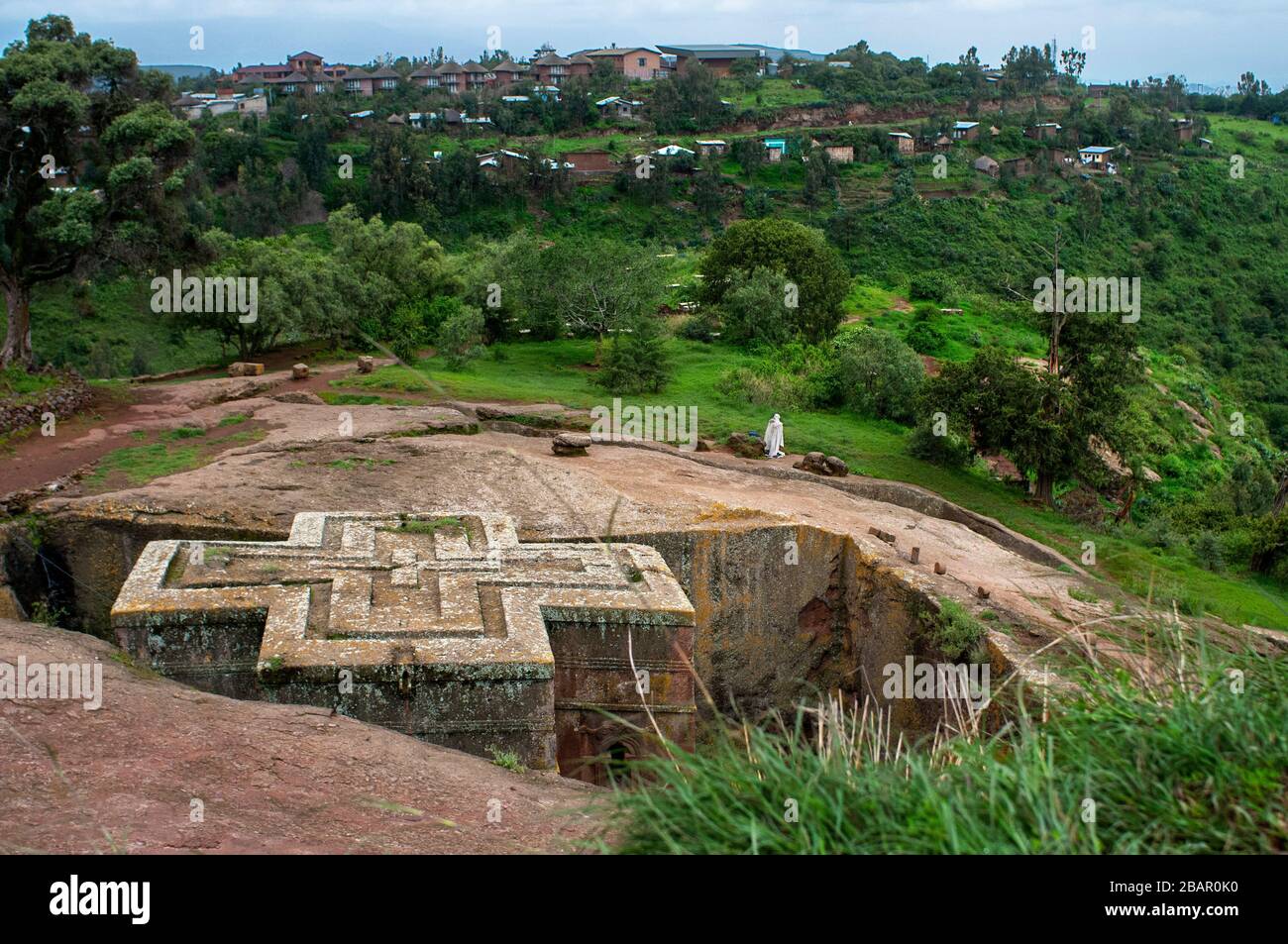 Monolithic rock-cut Church of Bete Giyorgis or St. George, UNESCO World ...