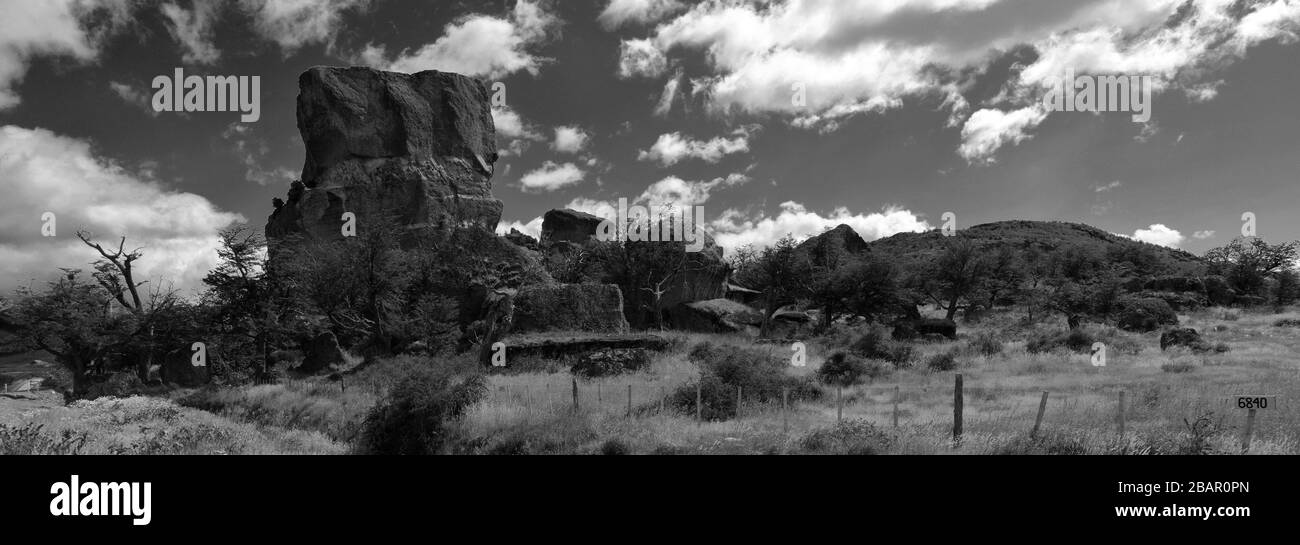 The Devils Chair rock, Milodon Cave (Cueva del Milodon Natural Monument ...
