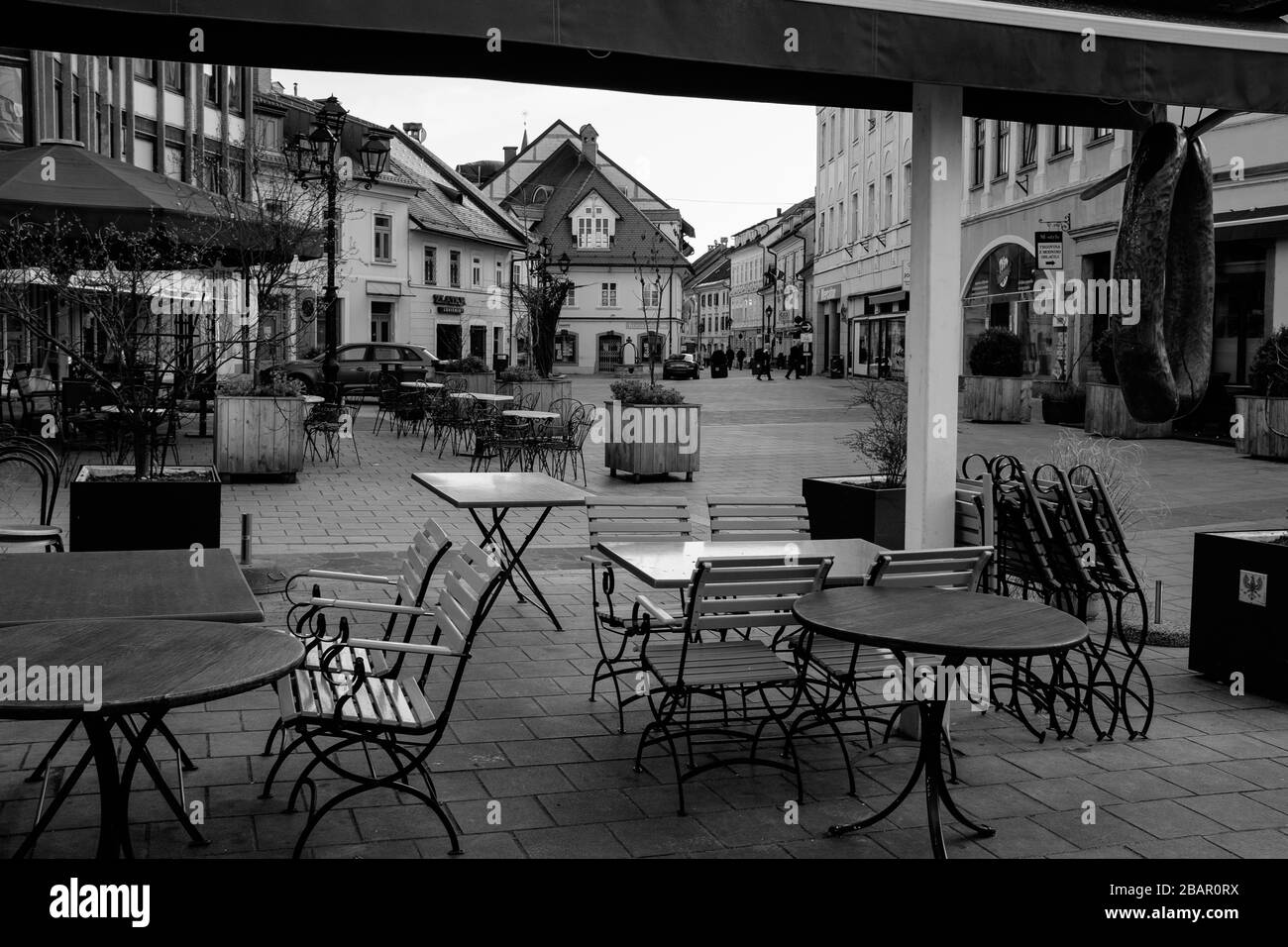 Restaurants closed covid Black and White Stock Photos & Images - Alamy