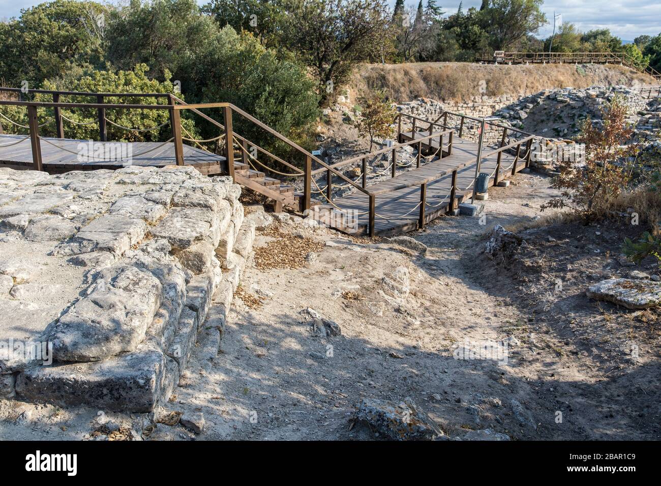 The ruins of the ancient city of Troy in Turkey Stock Photo - Alamy