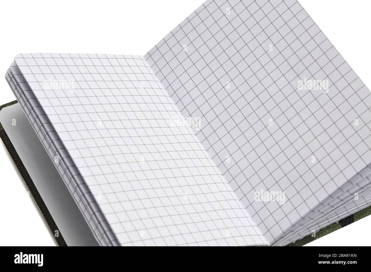 Notepad in military design for everyday notes and notes on a white ...