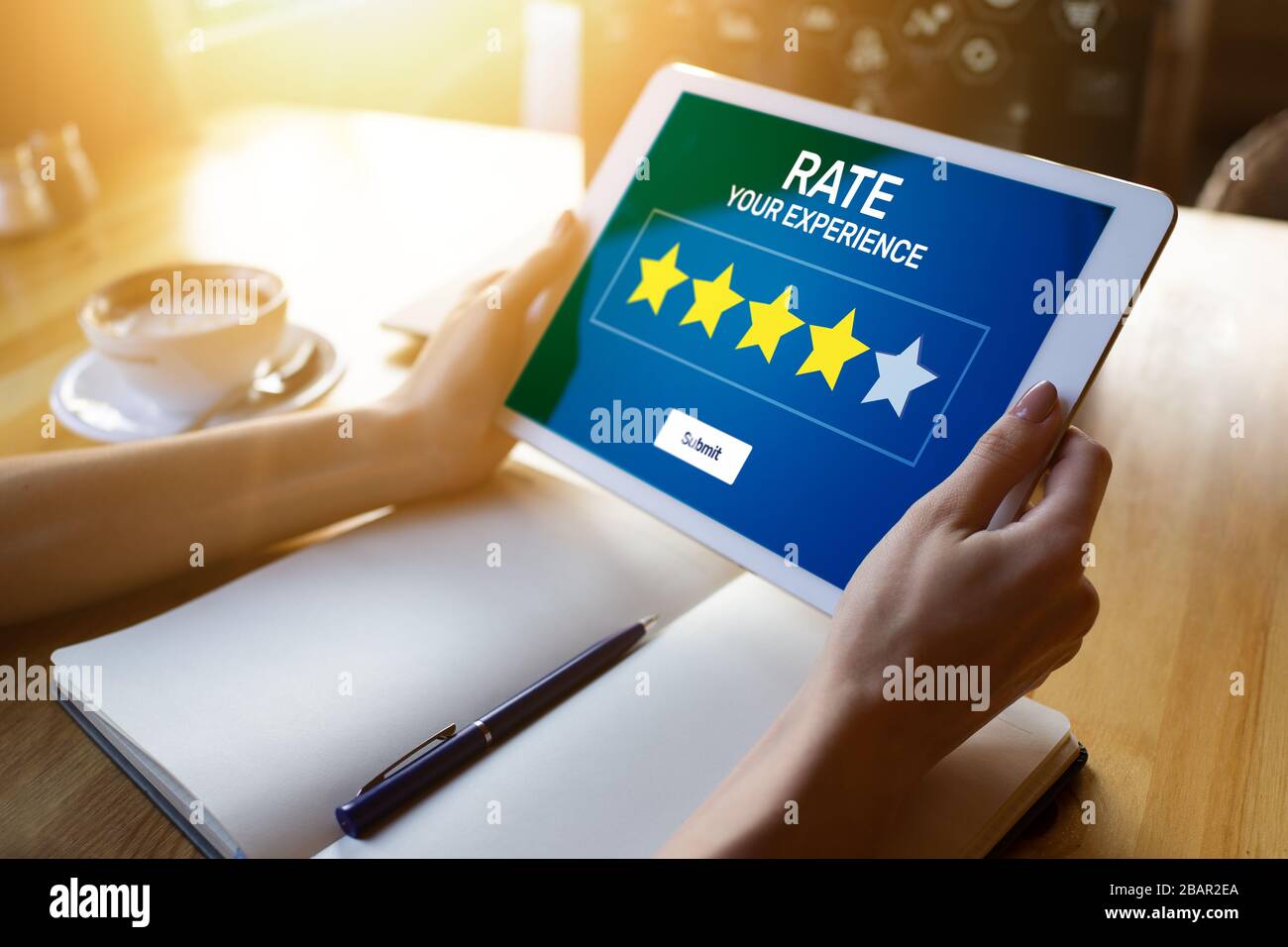 Rate customer experience review. Service and Customer satisfaction ...