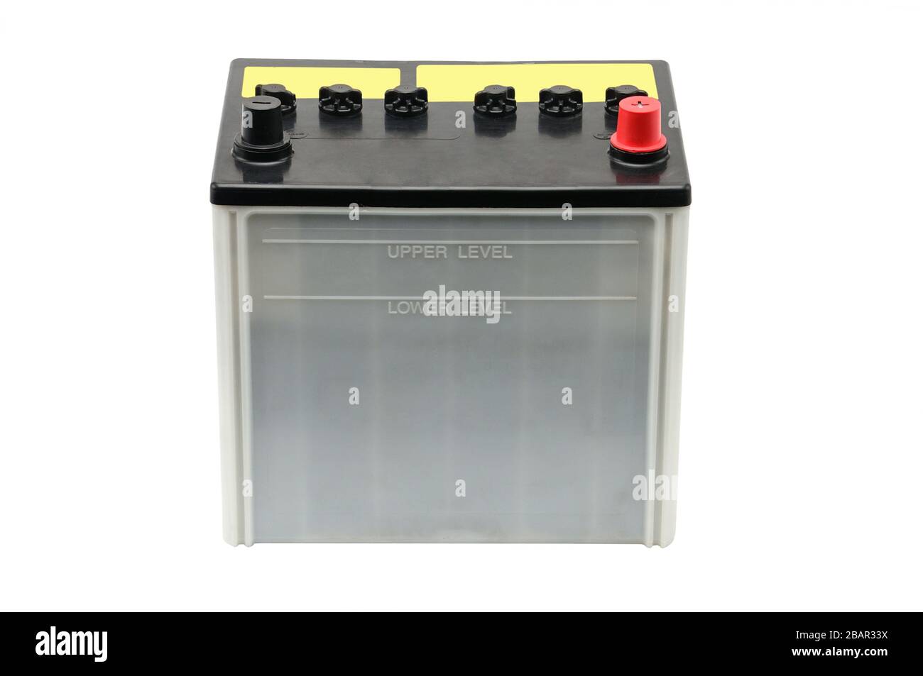 Car battery on an isolated white background Stock Photo - Alamy