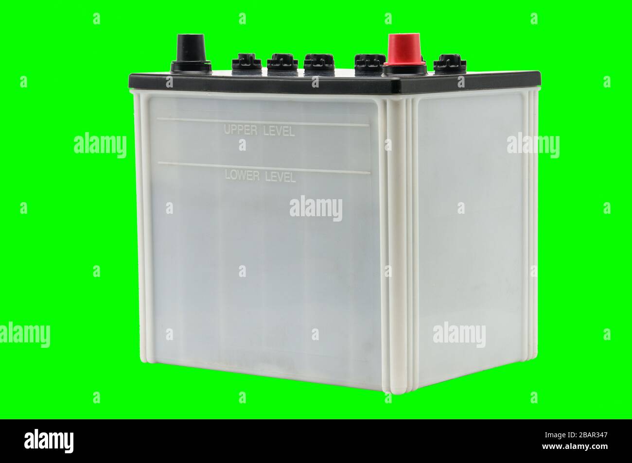 Car battery on an isolated white background Stock Photo - Alamy