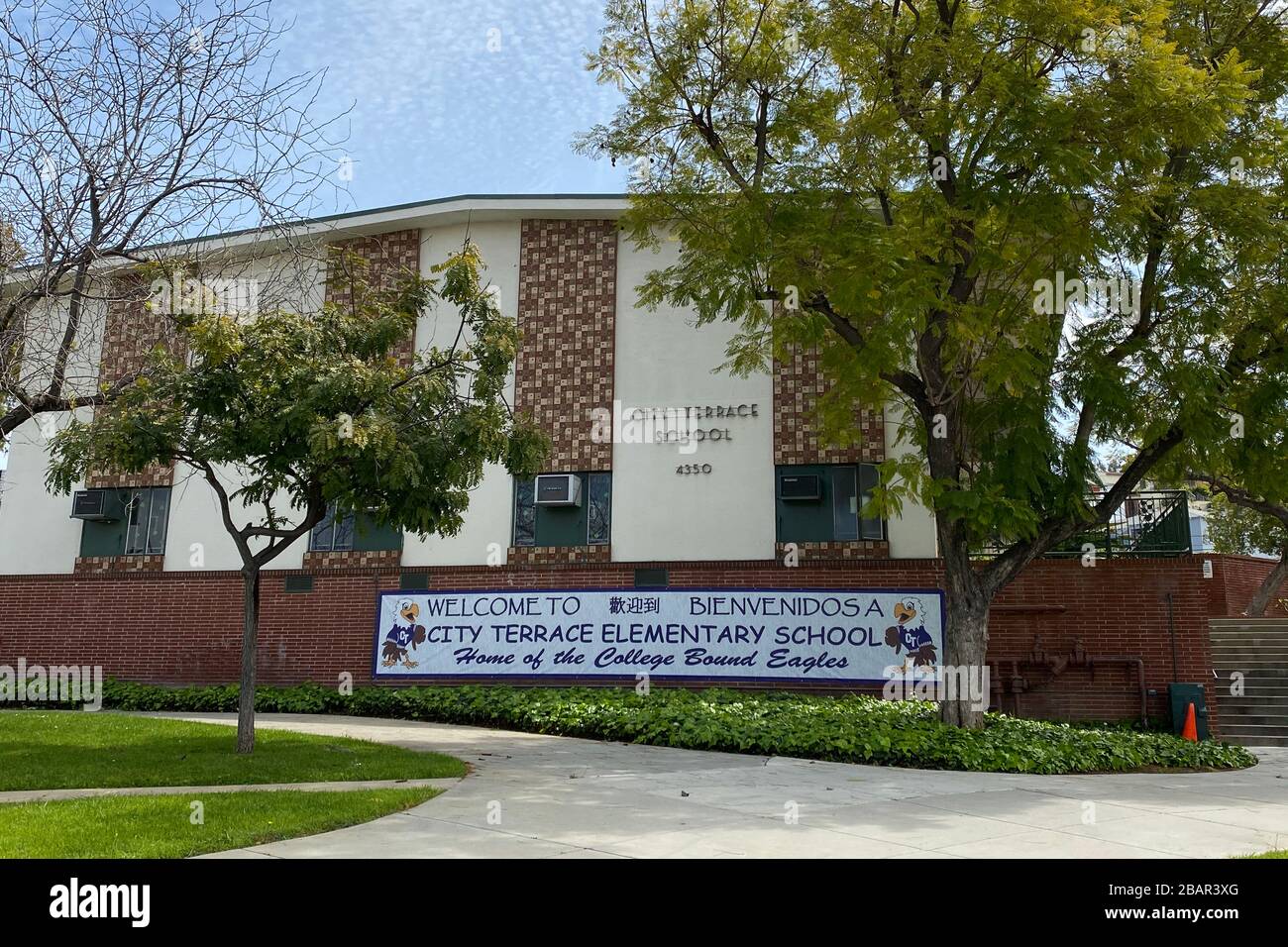 City Terrace Elementary School amid the global coronavirus COVID-19 ...