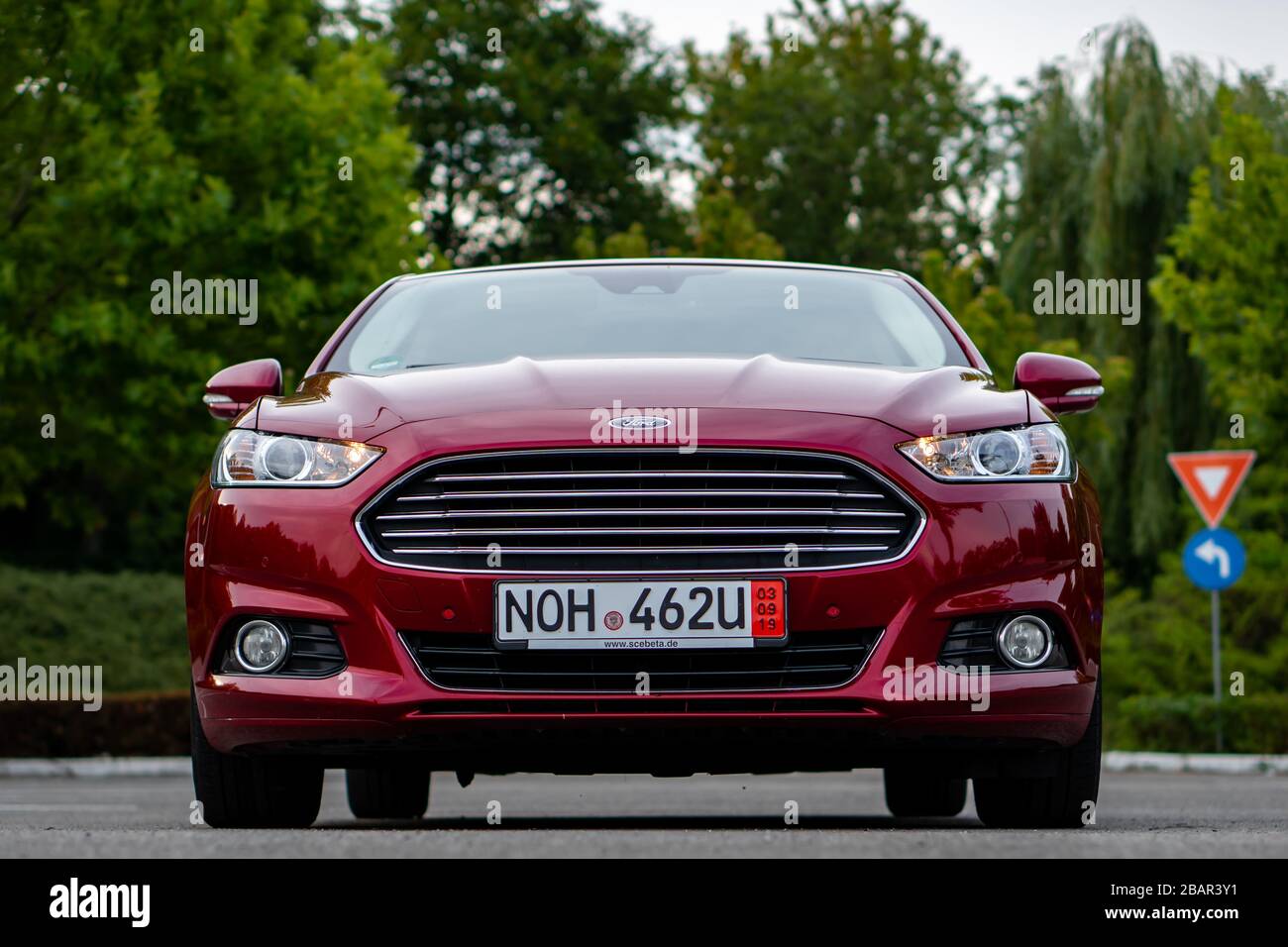 Ford Mondeo MK5 Titanium trim, in Ruby red coloud, sedan, photosession ...