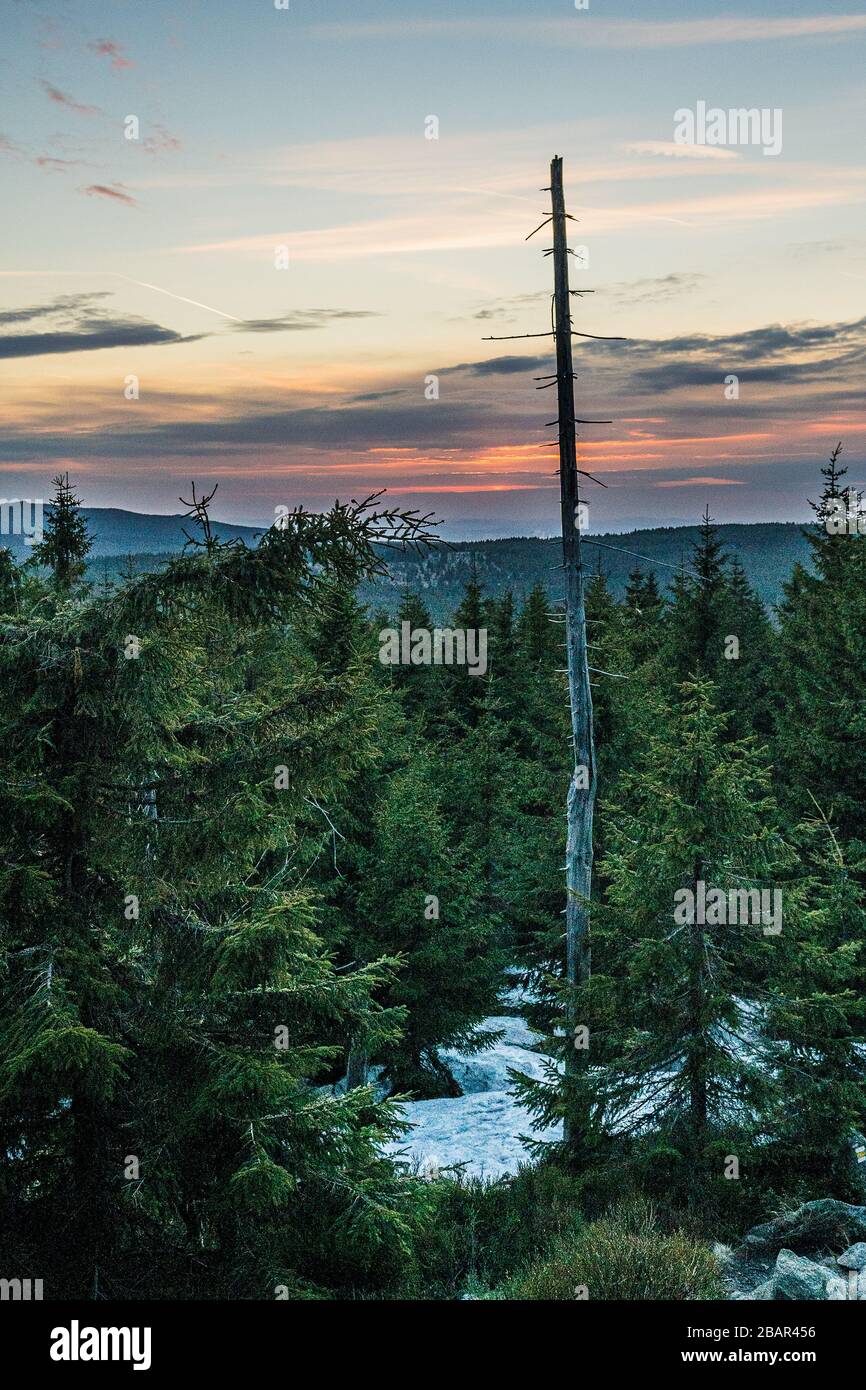 Top view sunset dusk north hi-res stock photography and images - Alamy