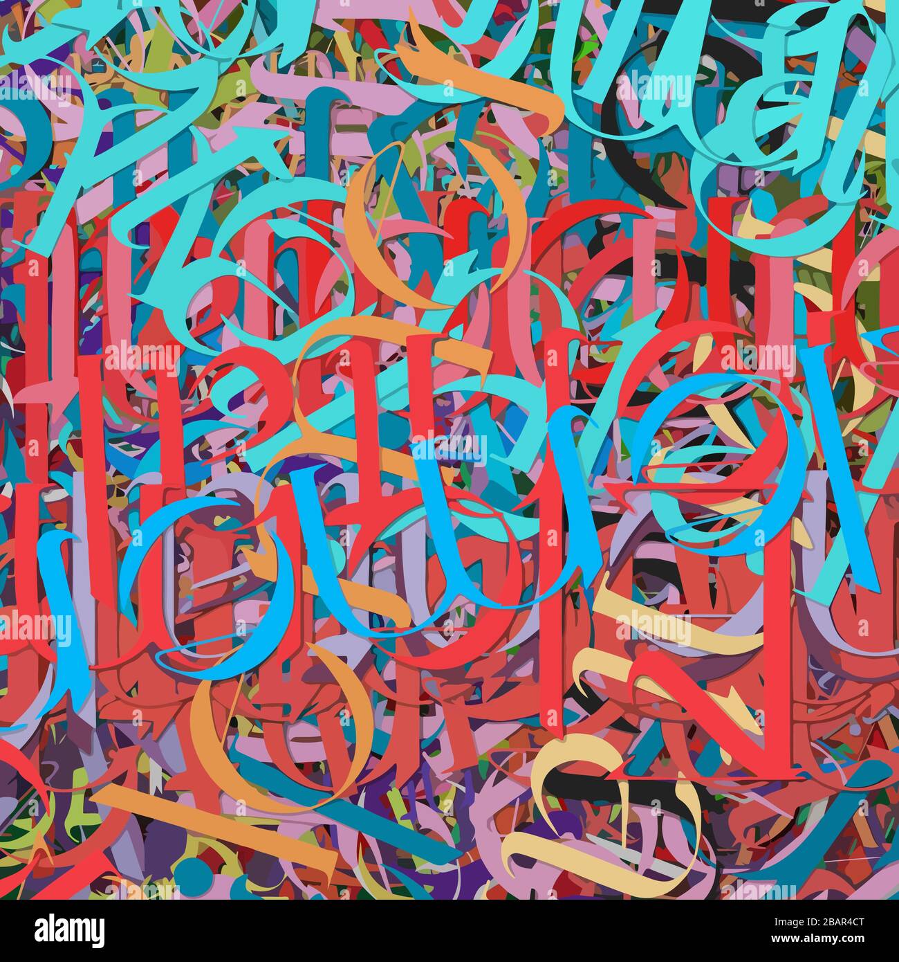 Abstract background blurred texture of shapes of colored lines and ...