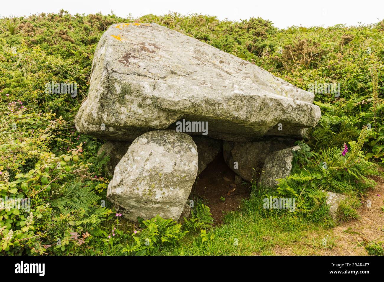 Little Sark Dolmen is a megalithic burial chamber on the peninsula of ...