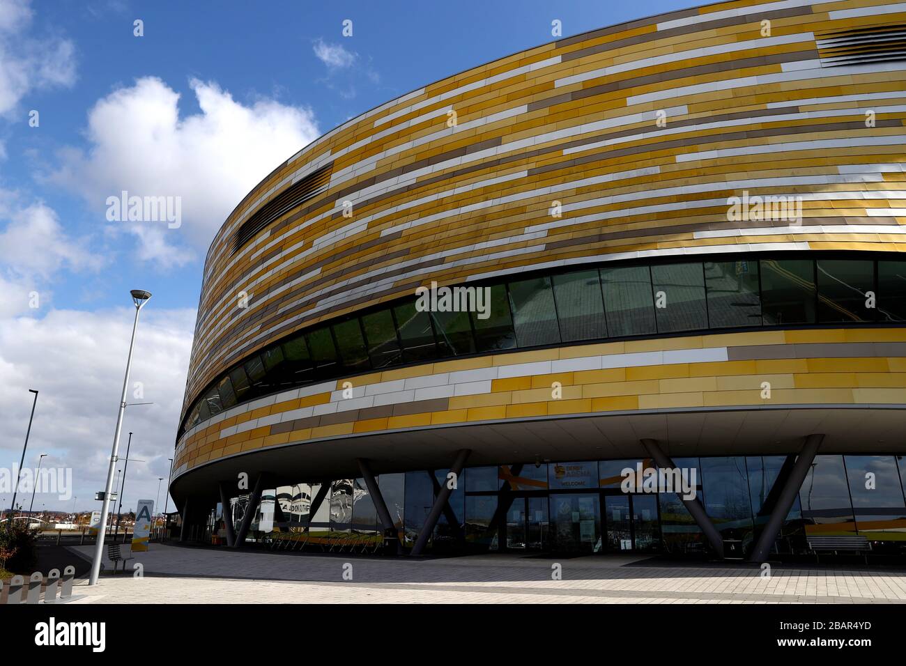 A general view of Derby Arena Stock Photo - Alamy