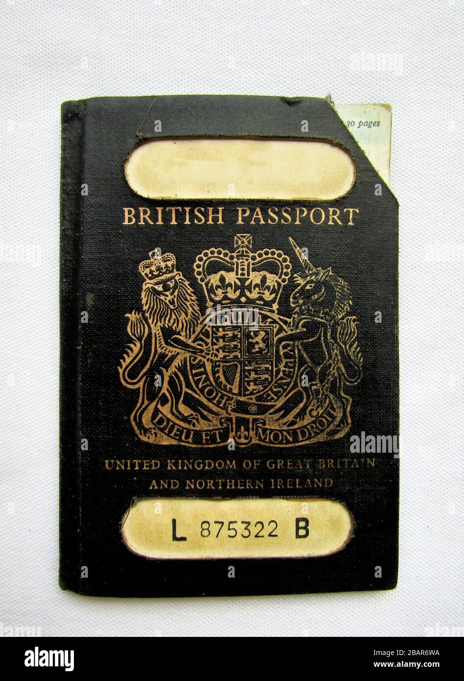 Old uk passport hi-res stock photography and images - Alamy
