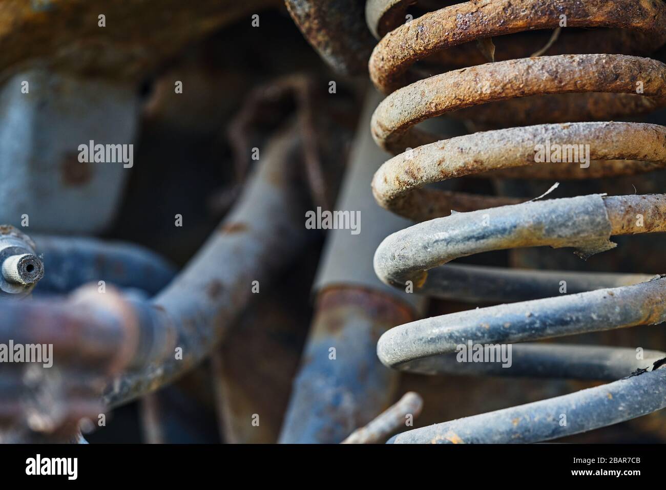 Rusty shock absorber on disassembled car Stock Photo - Alamy