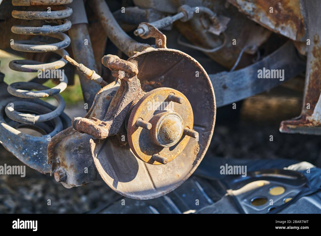 Dirty old shock absorber hi-res stock photography and images - Alamy