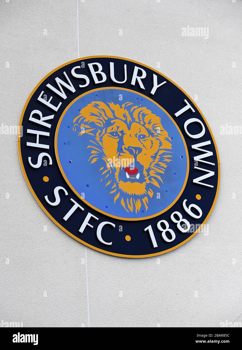 Shrewsbury Town club badge Stock Photo - Alamy