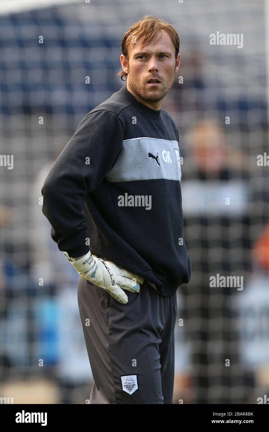 Steve Simonsen, Preston North End goalkeeper Stock Photo - Alamy