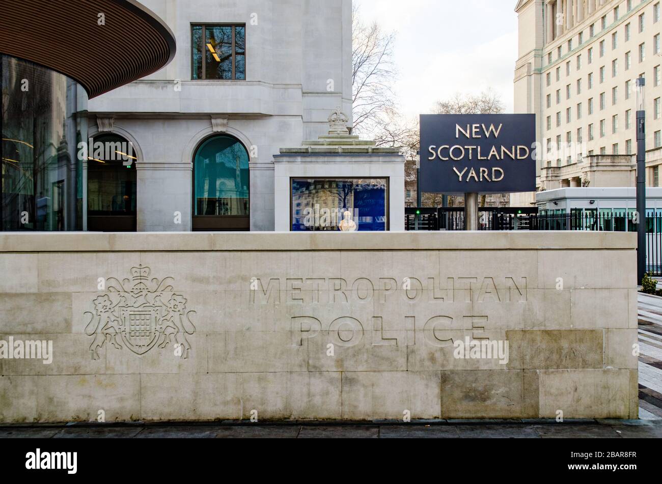 LONDON- Scotland Yard- the home of the Metropolitan Police Force ...