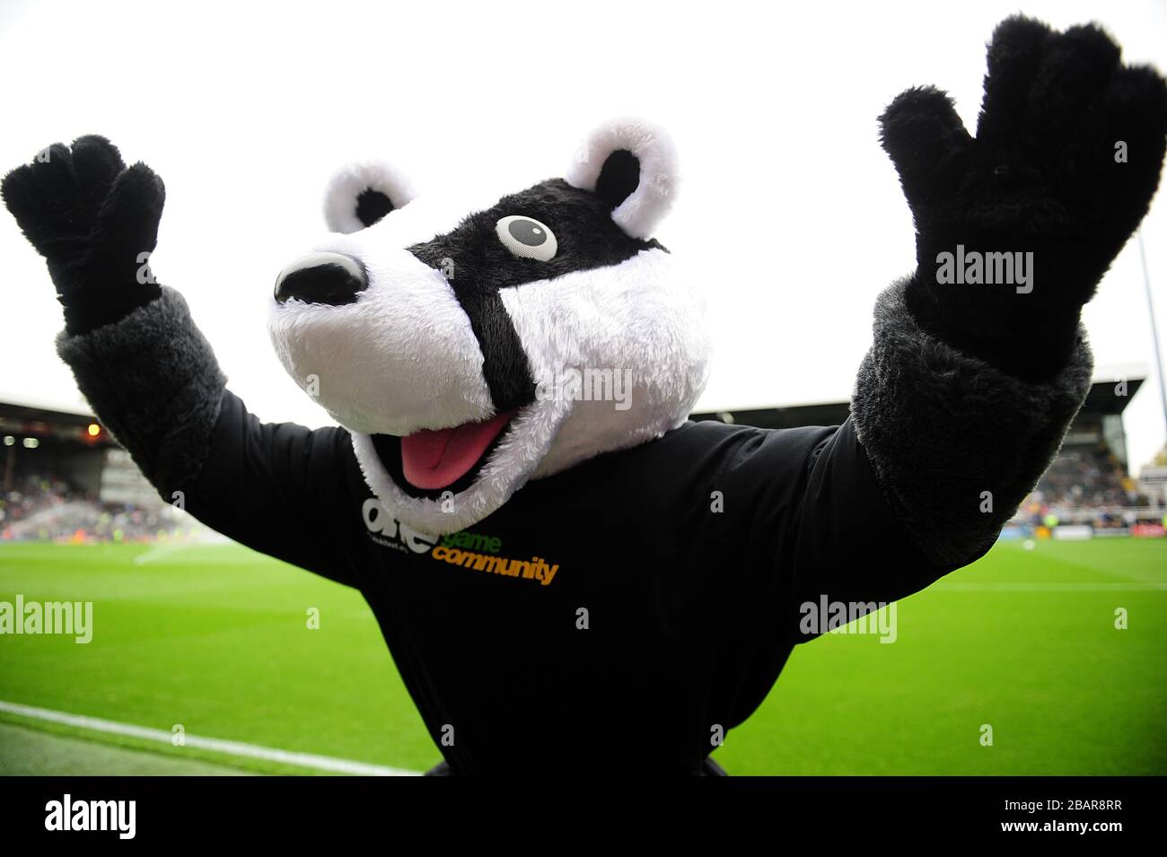 Fulham mascot Billy the Badger Stock Photo - Alamy