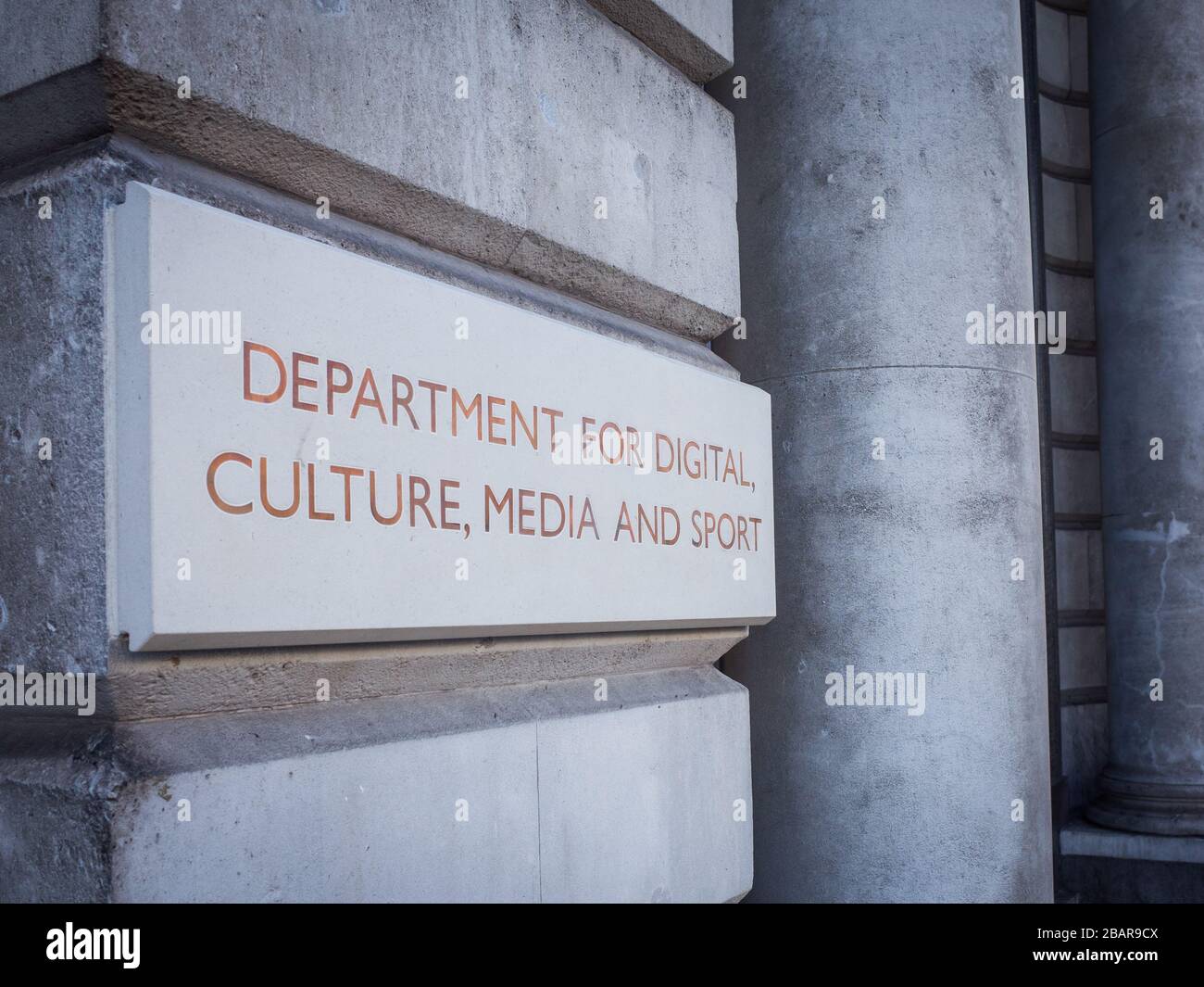 Department for digital culture media and sport whitehall london hi-res ...