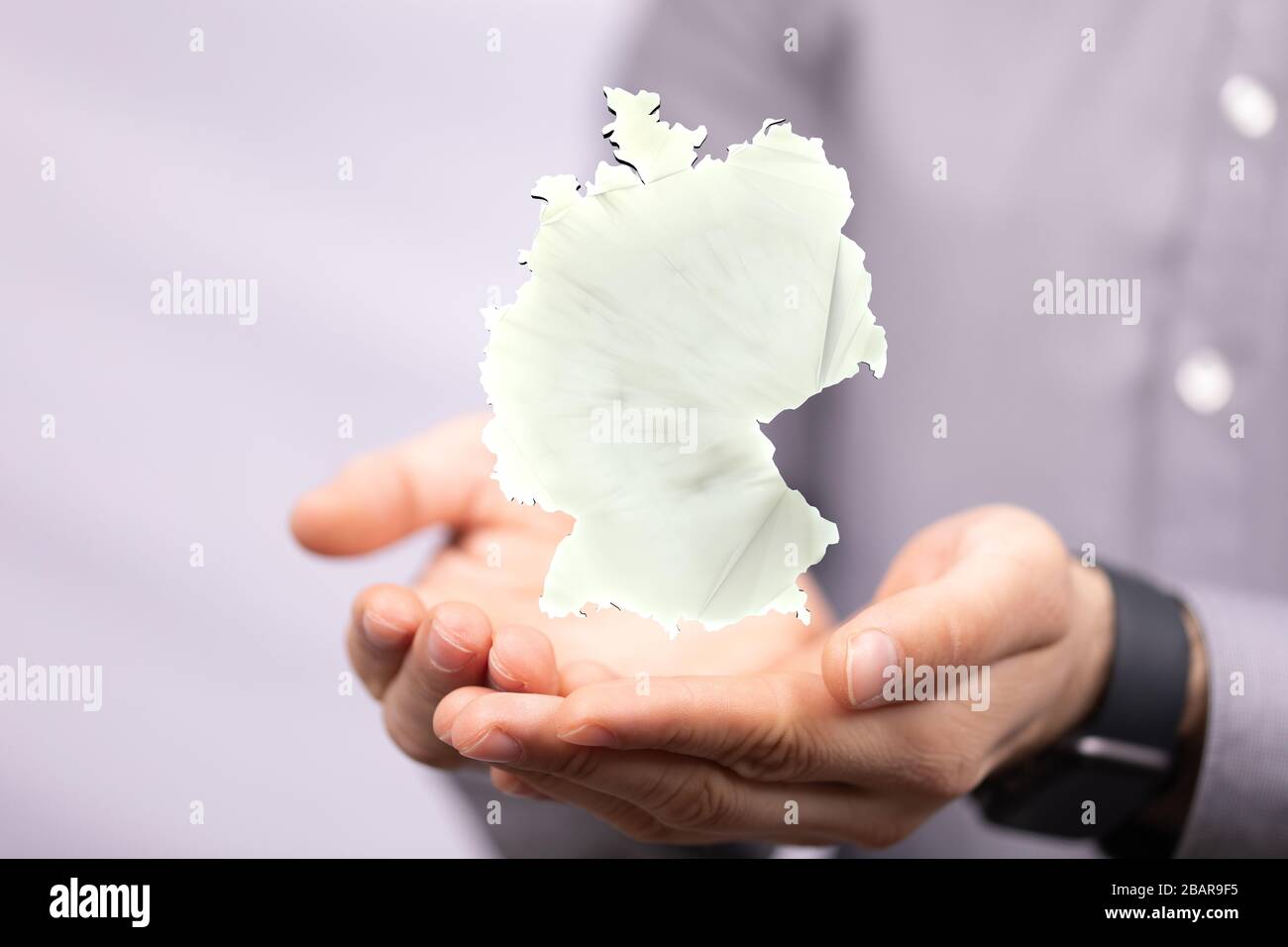 A 3D map of Germany. Map of Germany land border with flag. Germany map ...