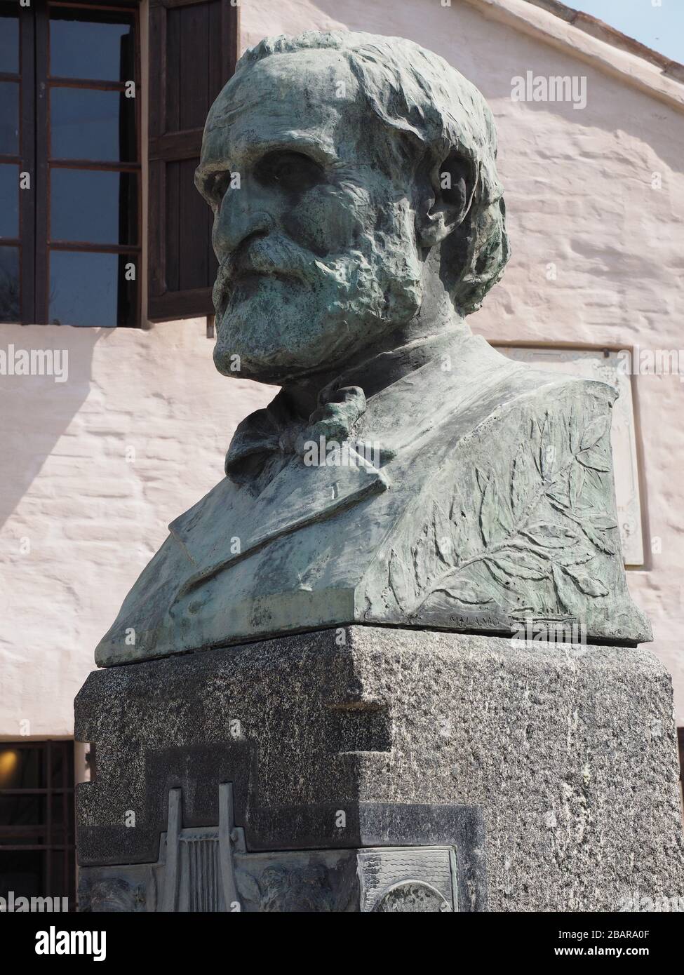 The house where Giuseppe Verdi was born, Roncole Verdi, Emilia Romagna ...