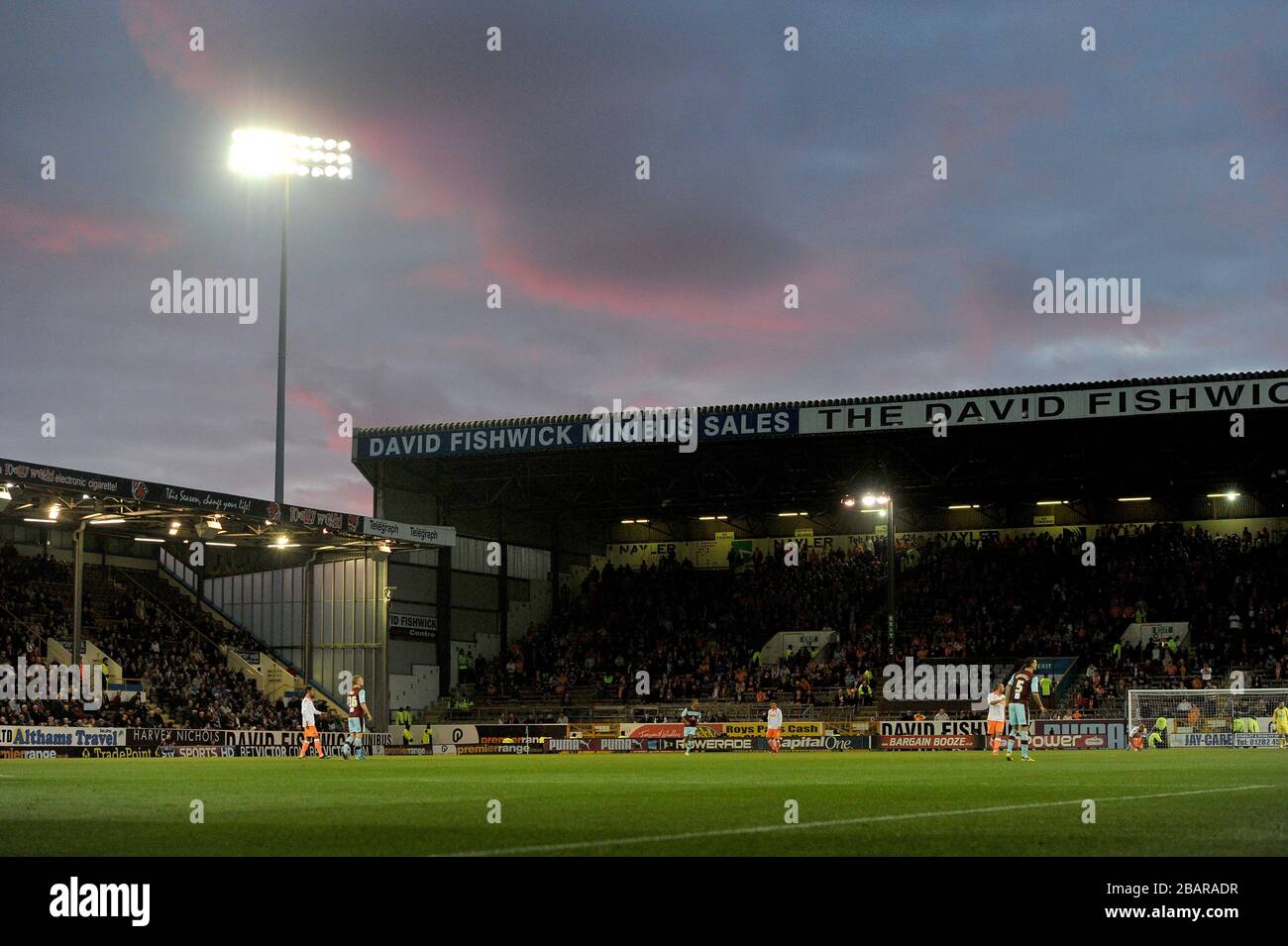 General view of Turf Moore during the match Stock Photo - Alamy