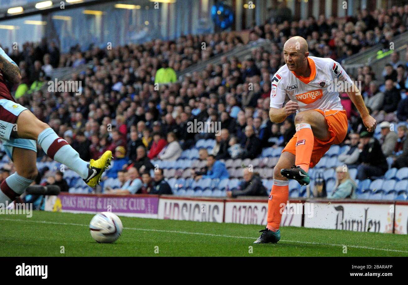 Blackpools stephen crainey right in action hi-res stock photography and ...