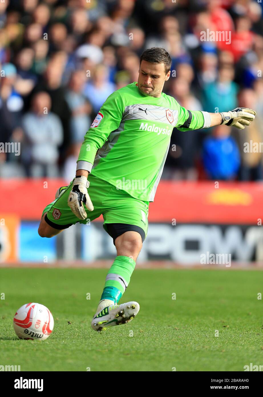 Cardiff City goalkeeper David Marshall Stock Photo - Alamy