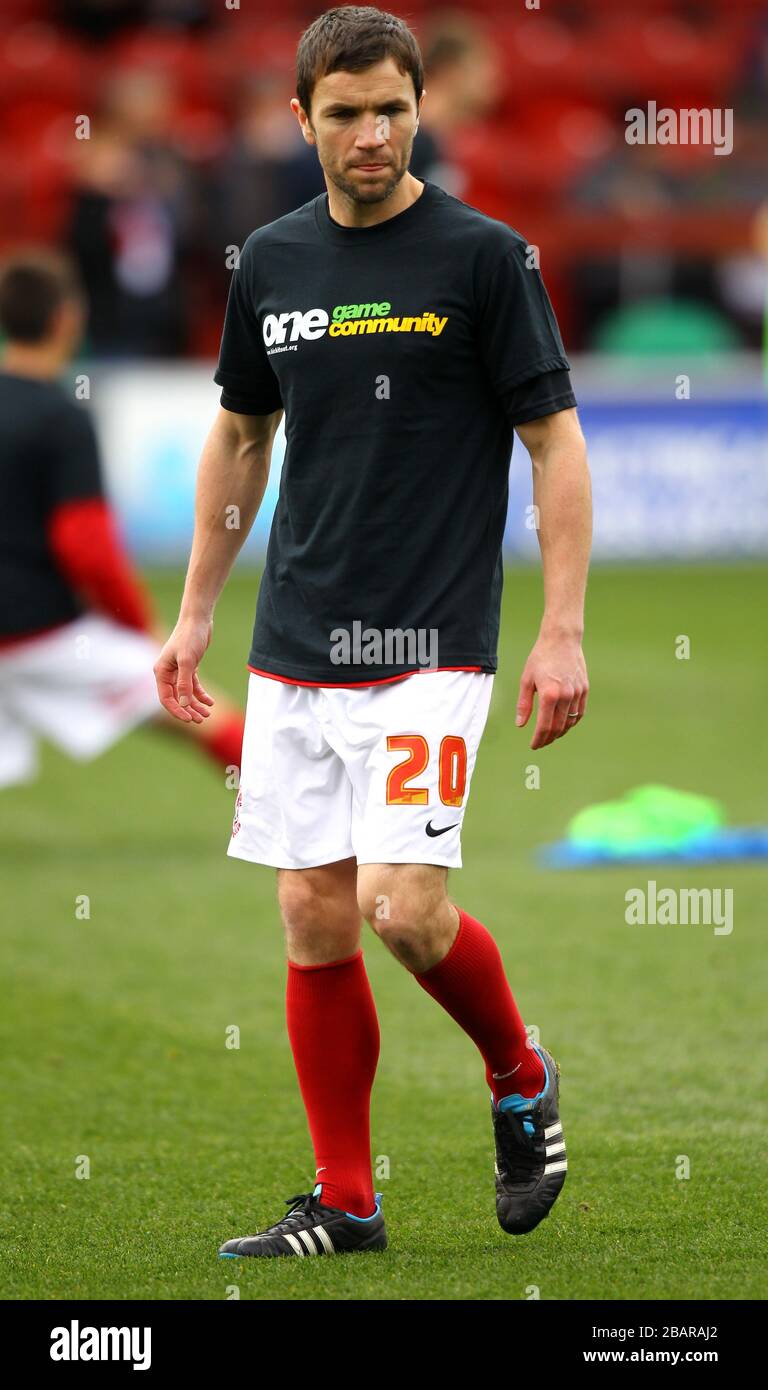 Damien Johnson, Fleetwood Town Stock Photo - Alamy