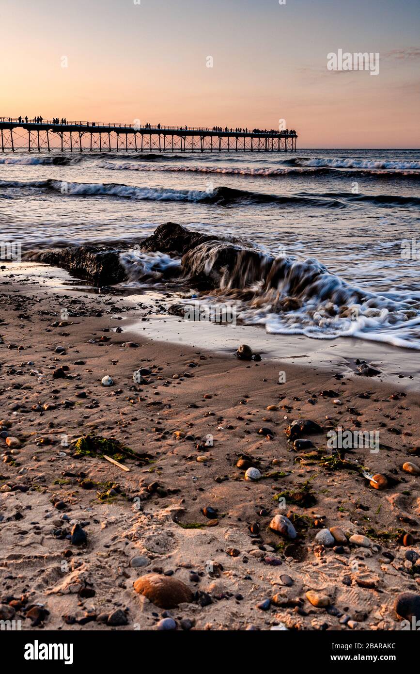 Victorian seaside resort of Saltburn by the Sea, Cleveland, England, UK ...