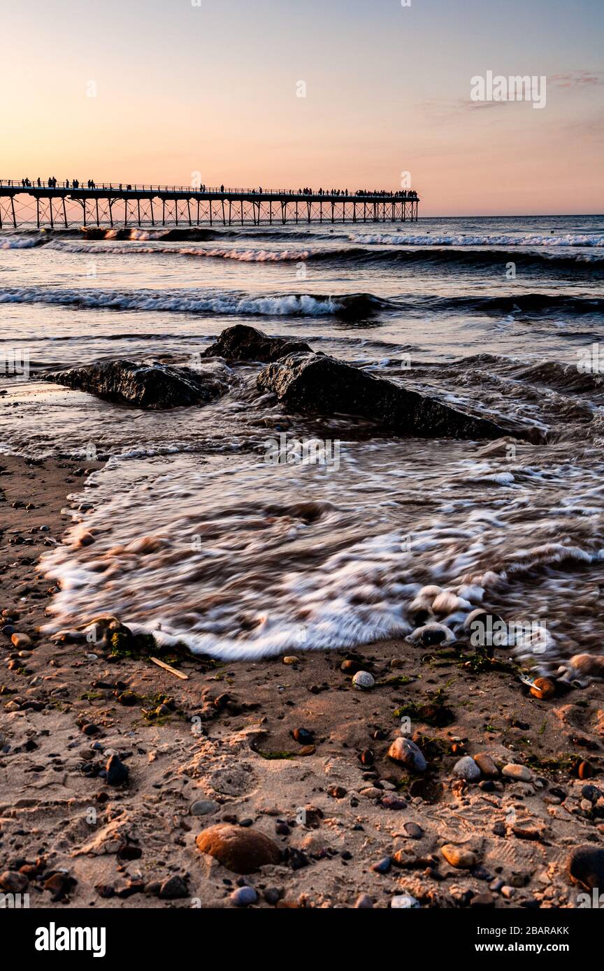 Victorian seaside resort of Saltburn by the Sea, Cleveland, England, UK ...