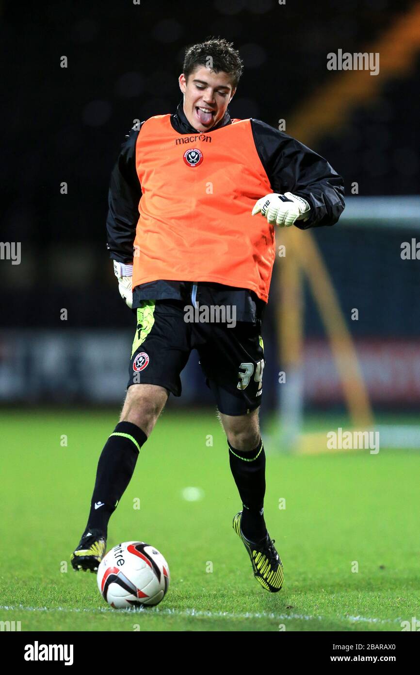 George Willis, Sheffield United goalkeeper Stock Photo - Alamy