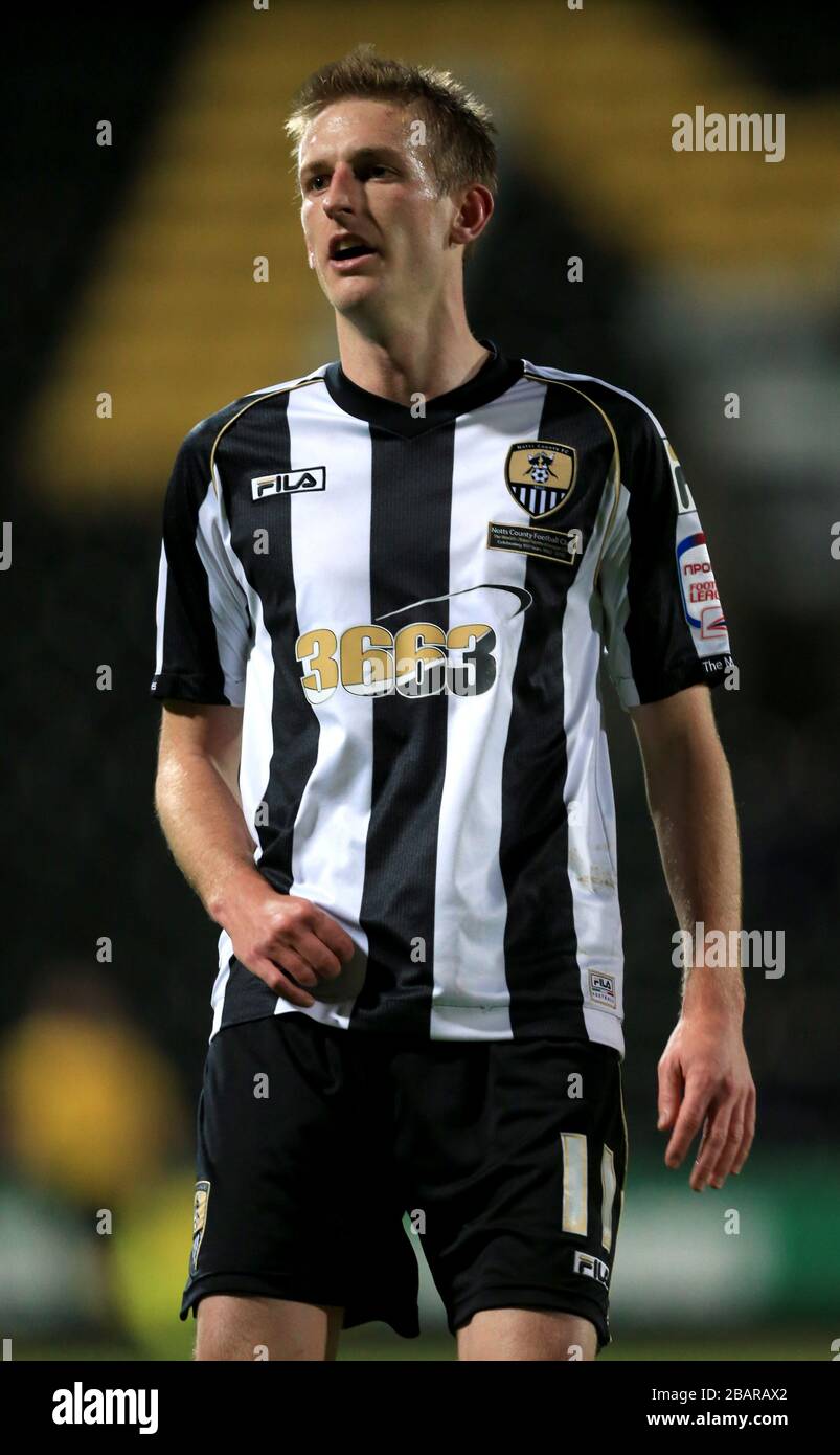Jeff Hughes, Notts County Stock Photo - Alamy