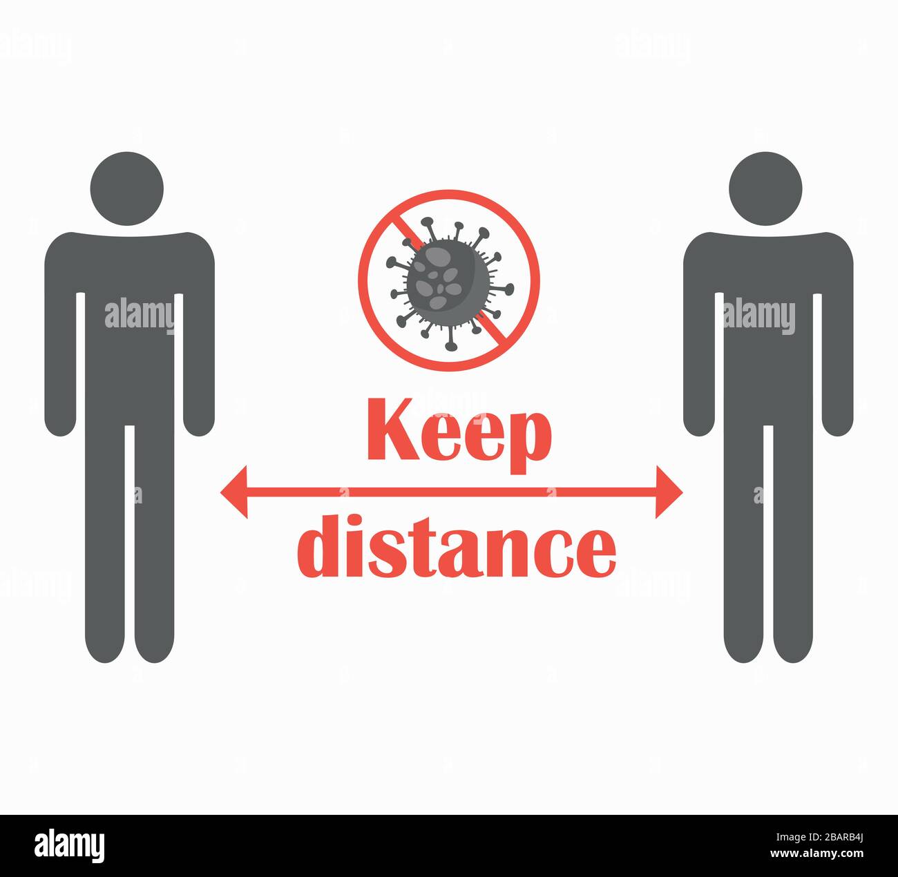 Vector illustration social isolation and distance during quarantine ...